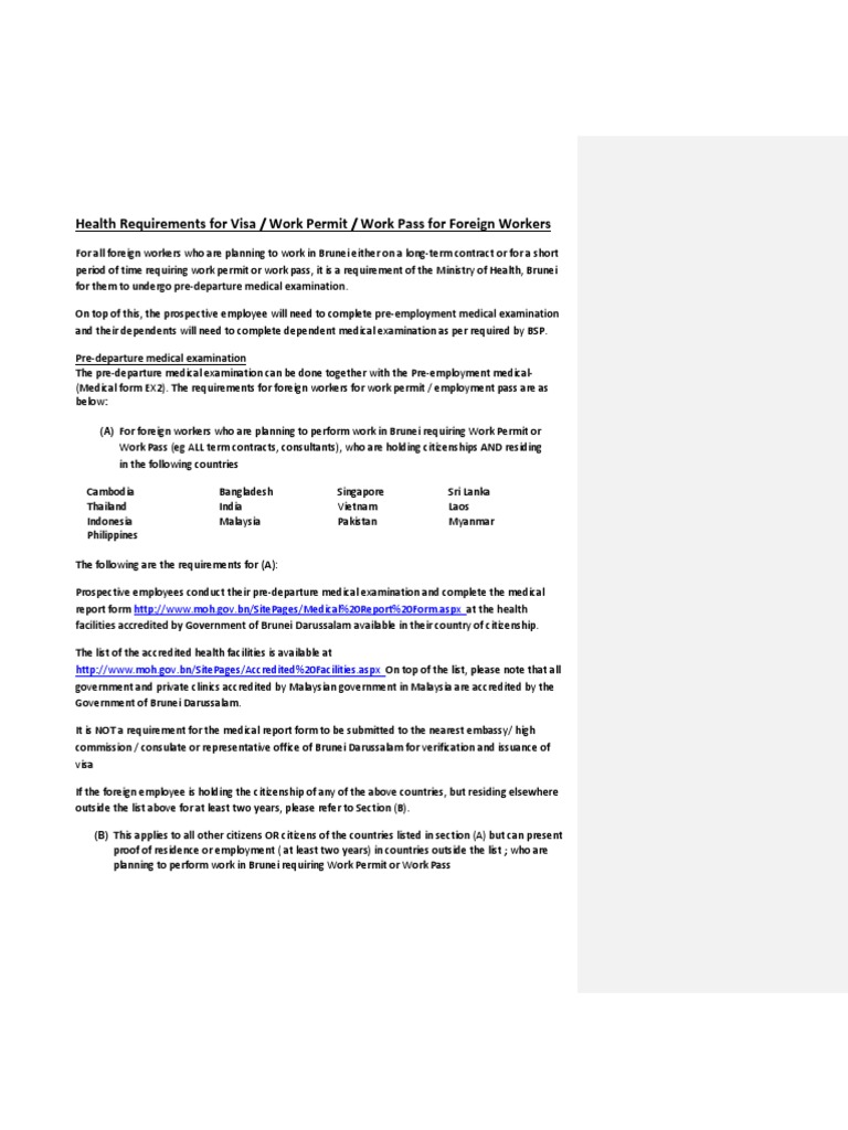 Moh New Requirements For Foreign Workers Contract | PDF | Foreign ...