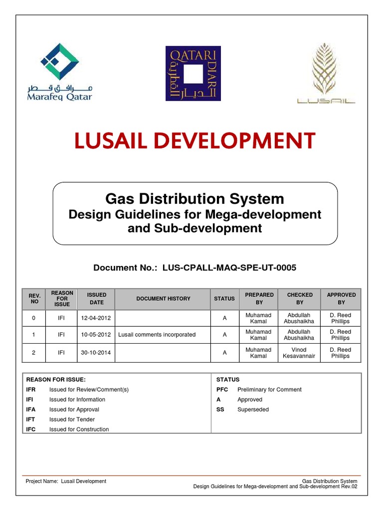 Gas Design Guidlines For Mega Development and Sub-Development Rev2 PDF ...