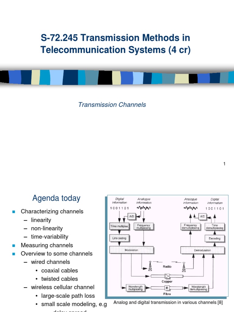 Transmission Methods in Telecom Systems | PDF | Optical Fiber ...