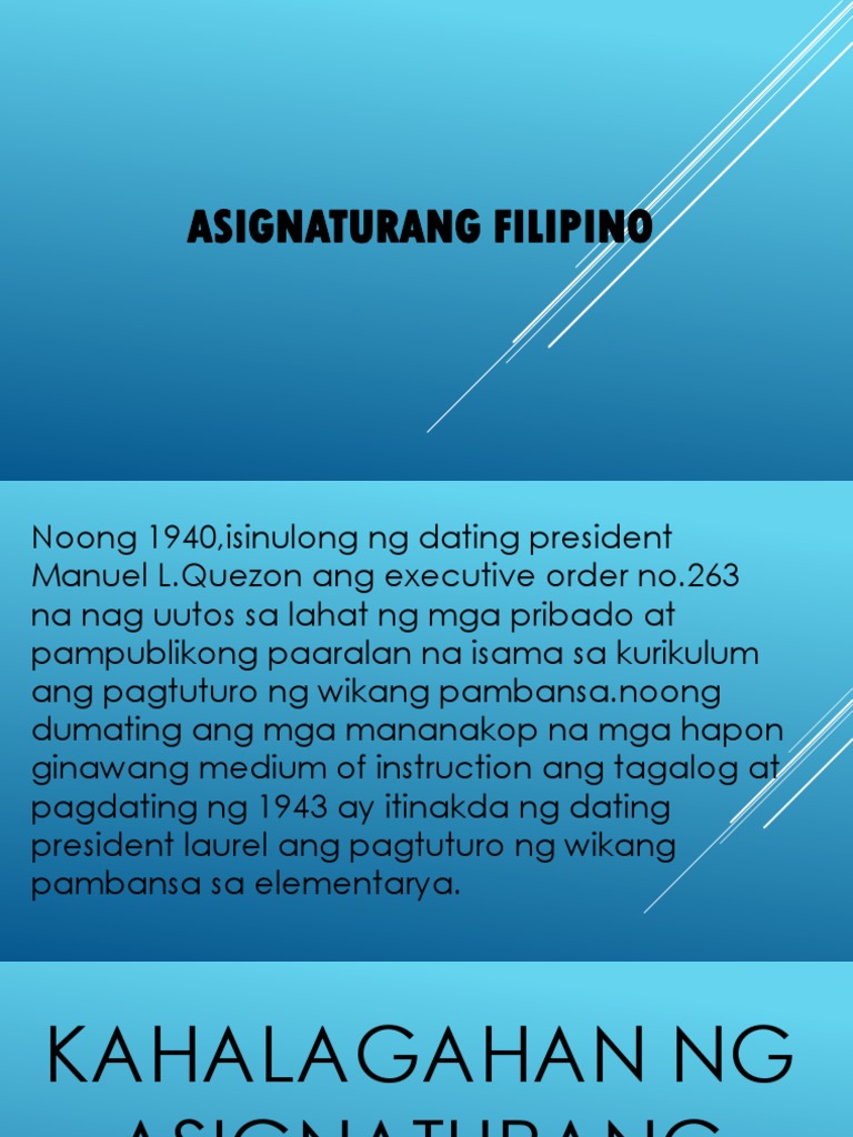 Asignaturang Filipino | PDF