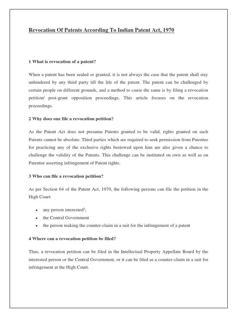 Patent Law Notes | PDF | Glossary Of Patent Law Terms | Patent