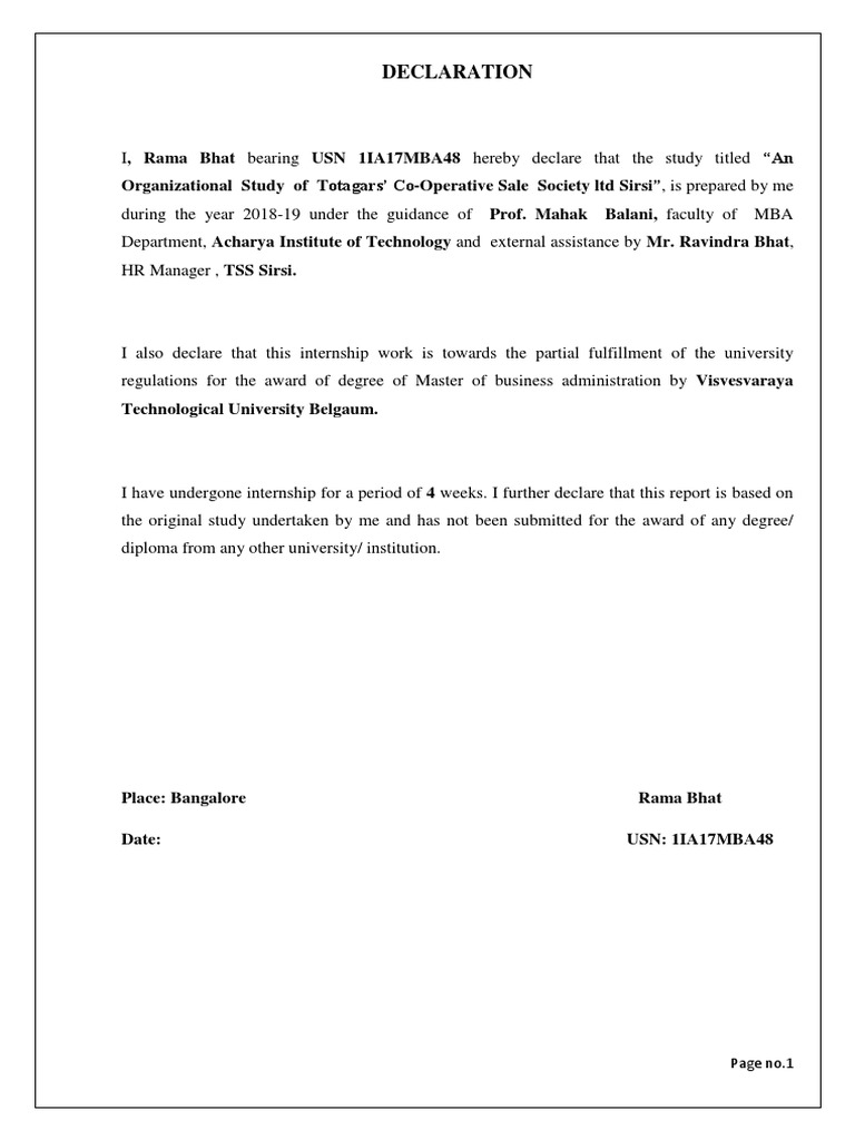 Organisational Study Report | PDF | Organizational Behavior | Saving