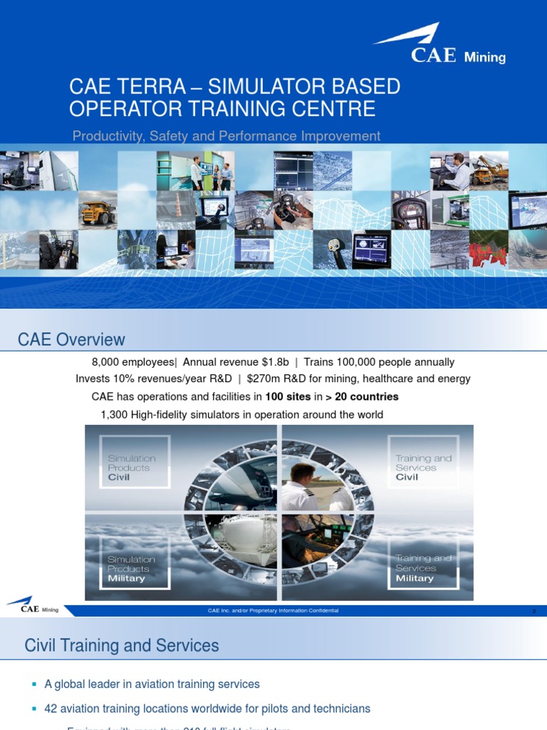 CAE Terra: Advanced Mining Simulator Training | PDF | Simulation