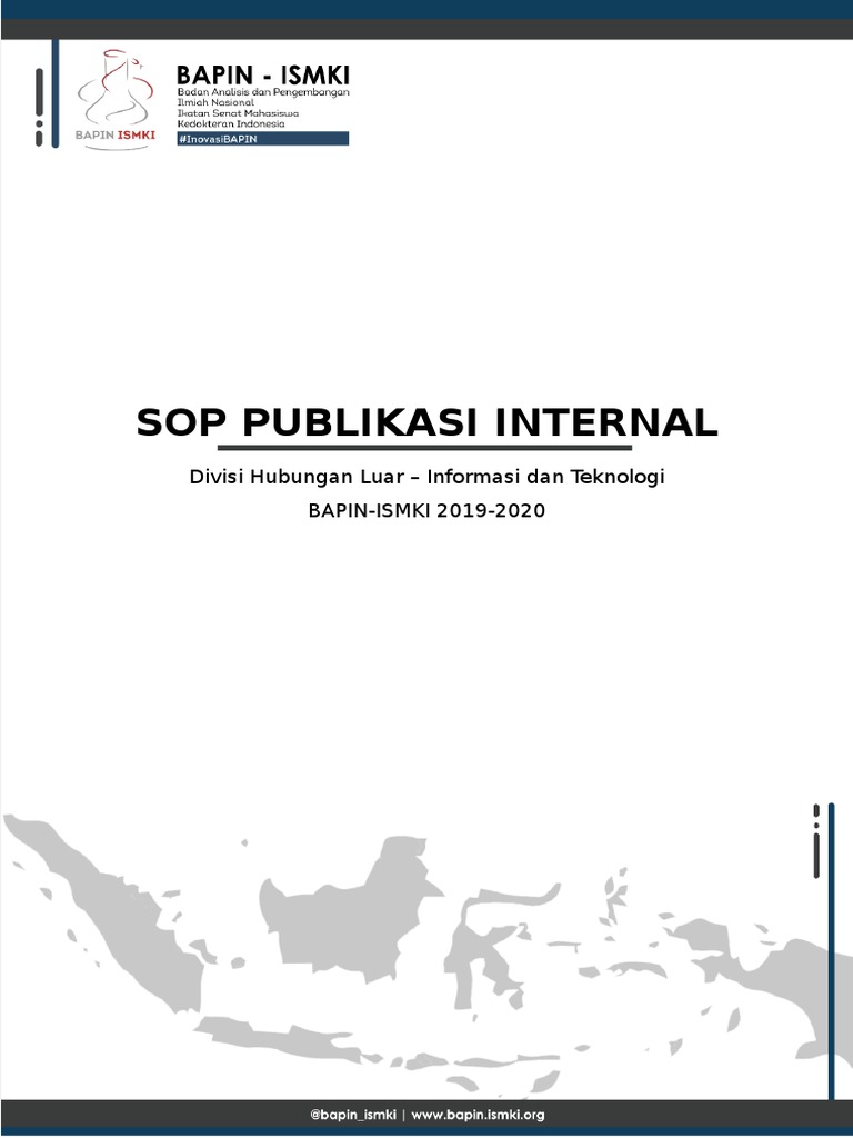 SOP Publikasi Kerjasama BAPIN-ISMKI | PDF | Bisnis