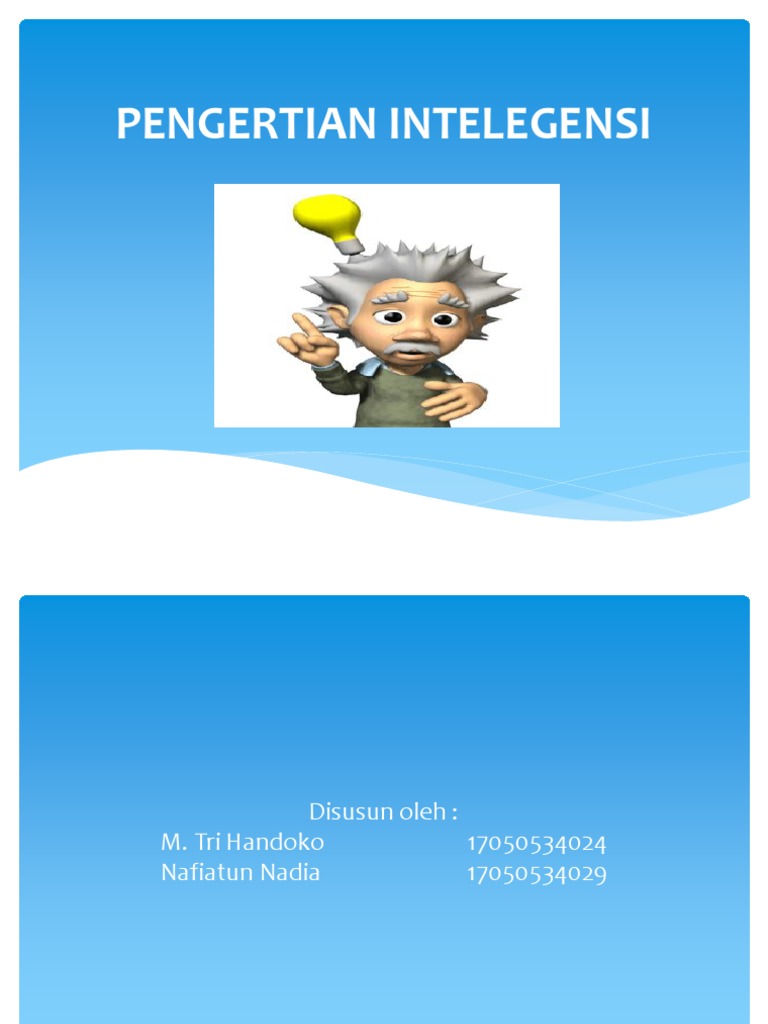 Pengertian Intelegensi 2 | PDF