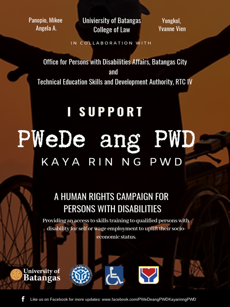 PWD Poster (Project | PDF | Labour | Business