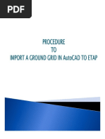 Importing Ground Grid from AutoCAD to ETAP | PDF | Menu (Computing ...
