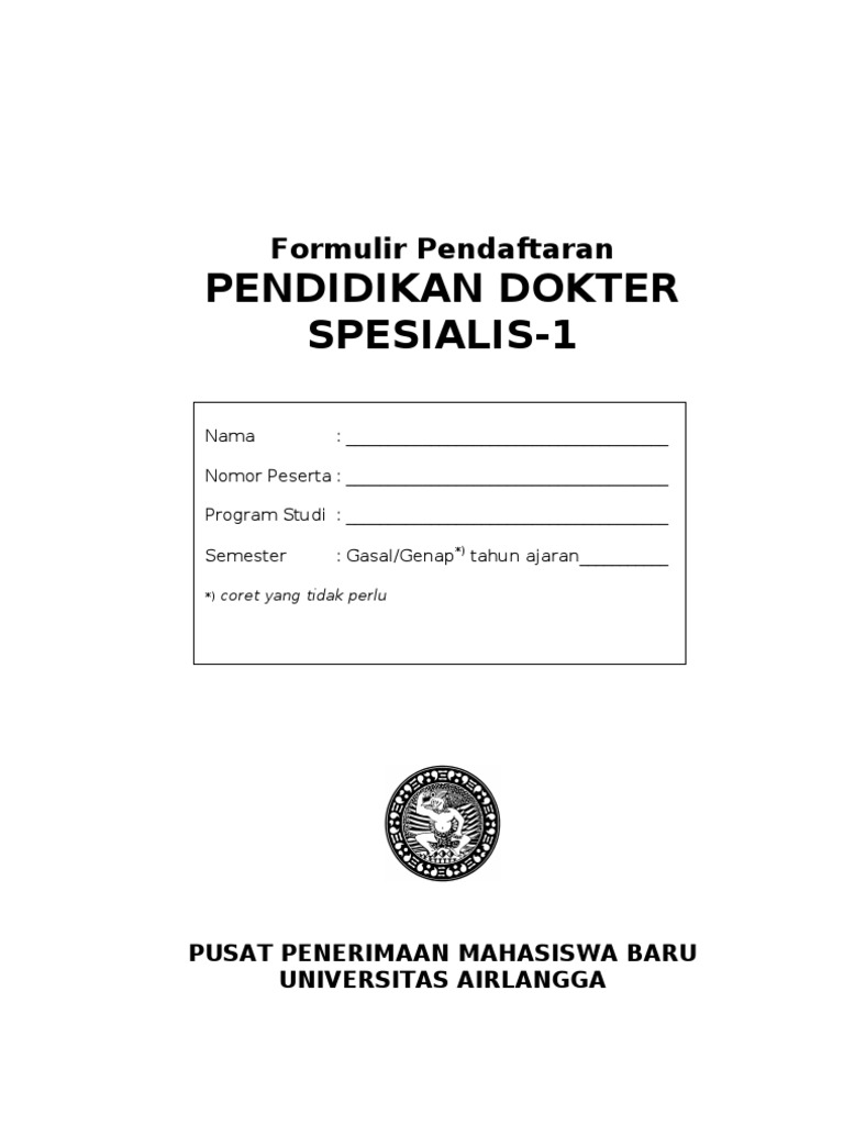 Form Ppds Unair | PDF