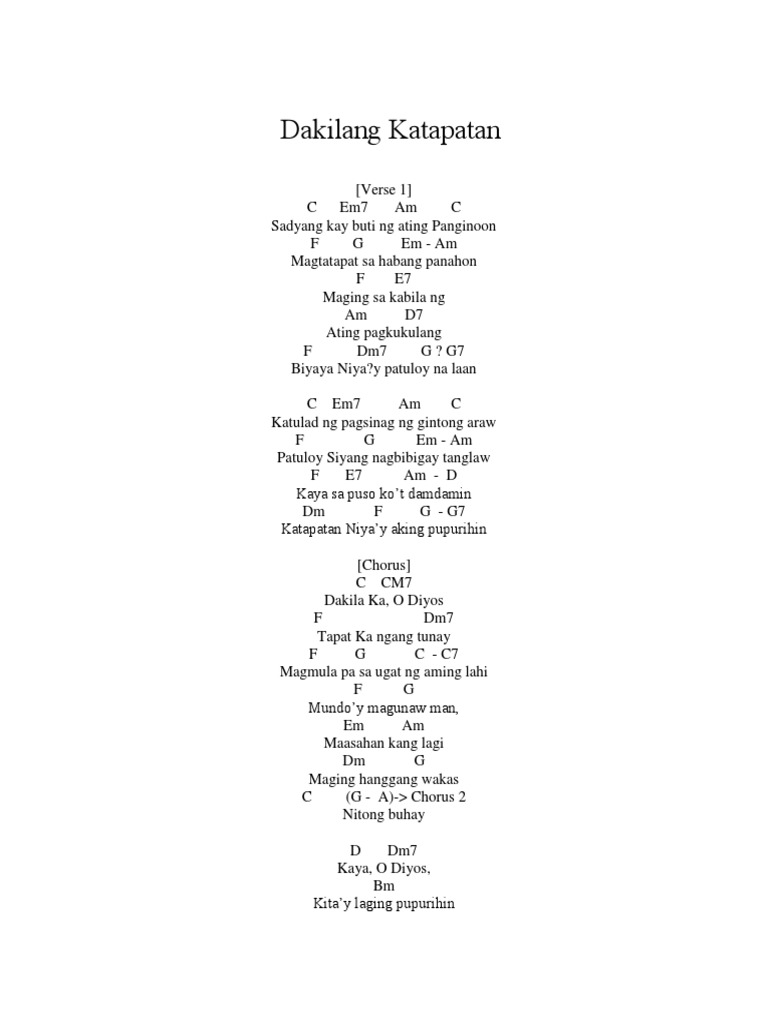 Dakilang Katapatan | PDF