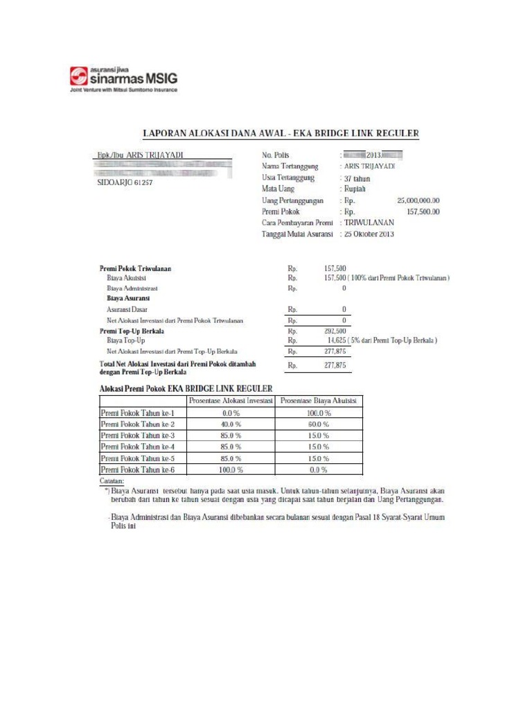 Polis Asuransi | PDF