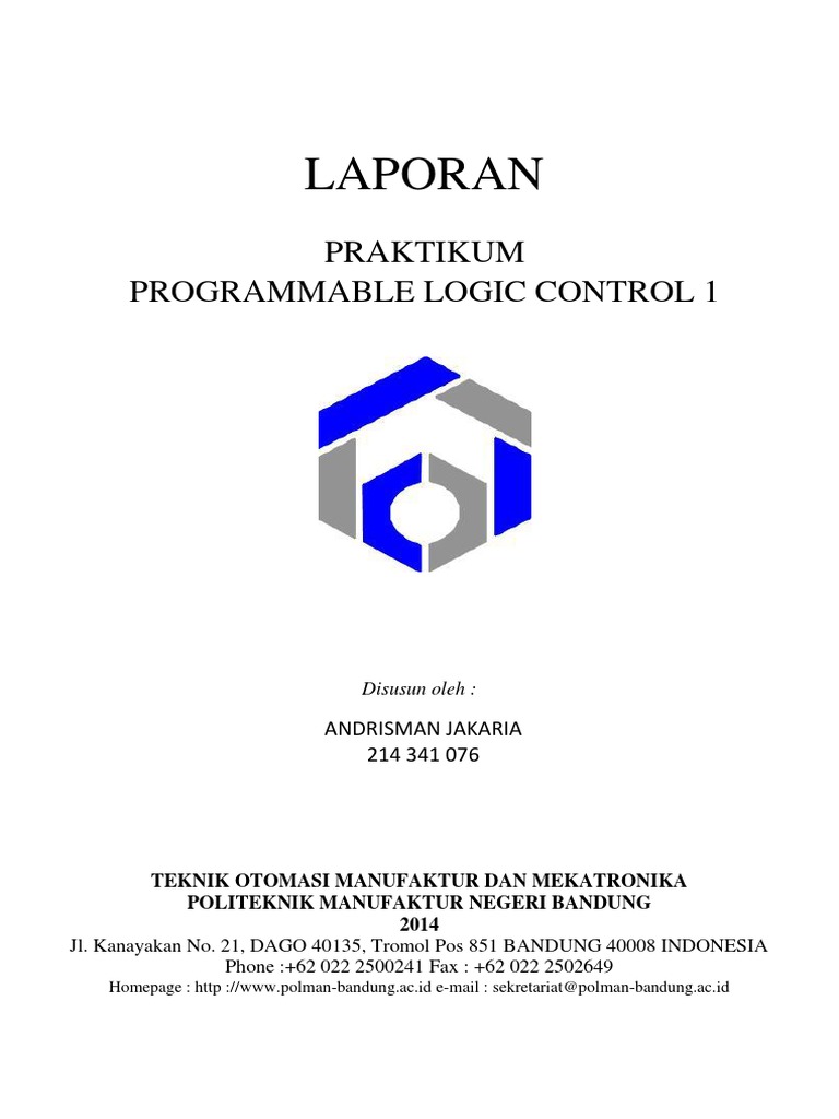Laporan PLC Programmable Logic Control 1 | PDF