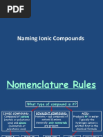 NamingWriting Formulas of Ionic Covalent Compounds | PDF | Chemical ...