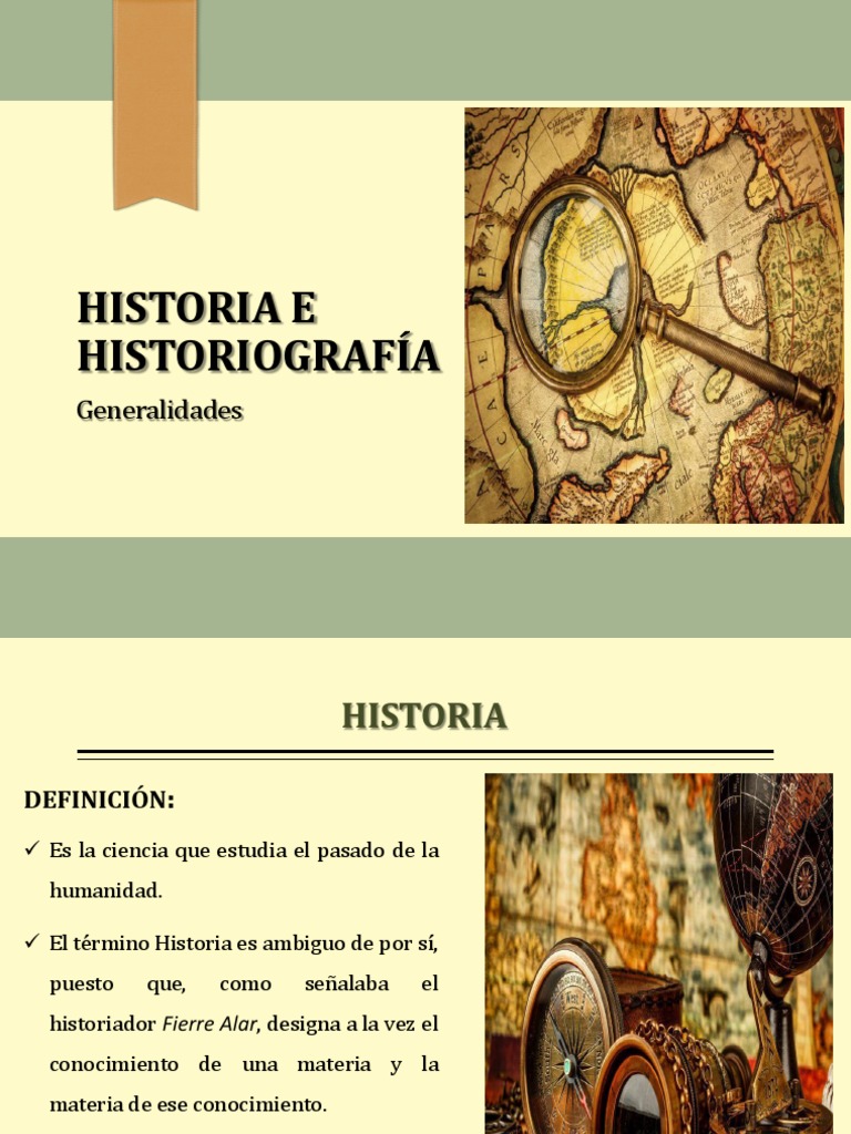 Historia y Historiografía: Definiciones y Ejemplos | PDF ...