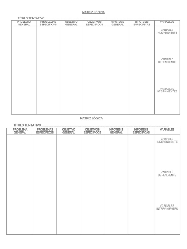 Matriz Lógica | PDF