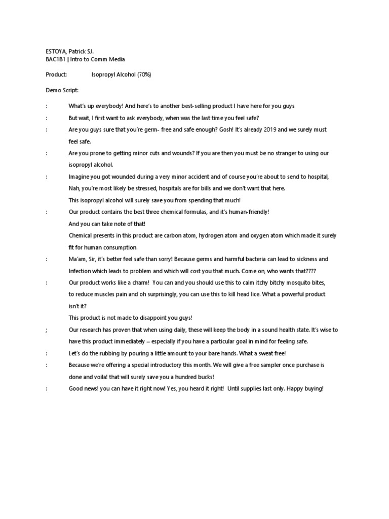 Demo Script | PDF
