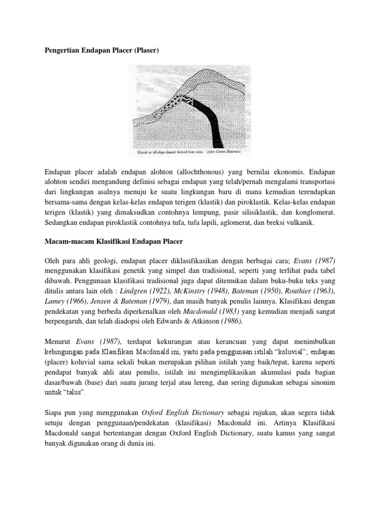 Endapan Placer | PDF