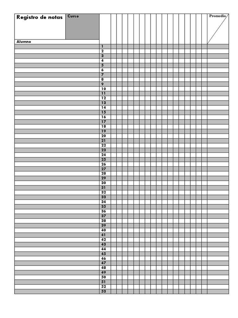 Registro de Notas | PDF