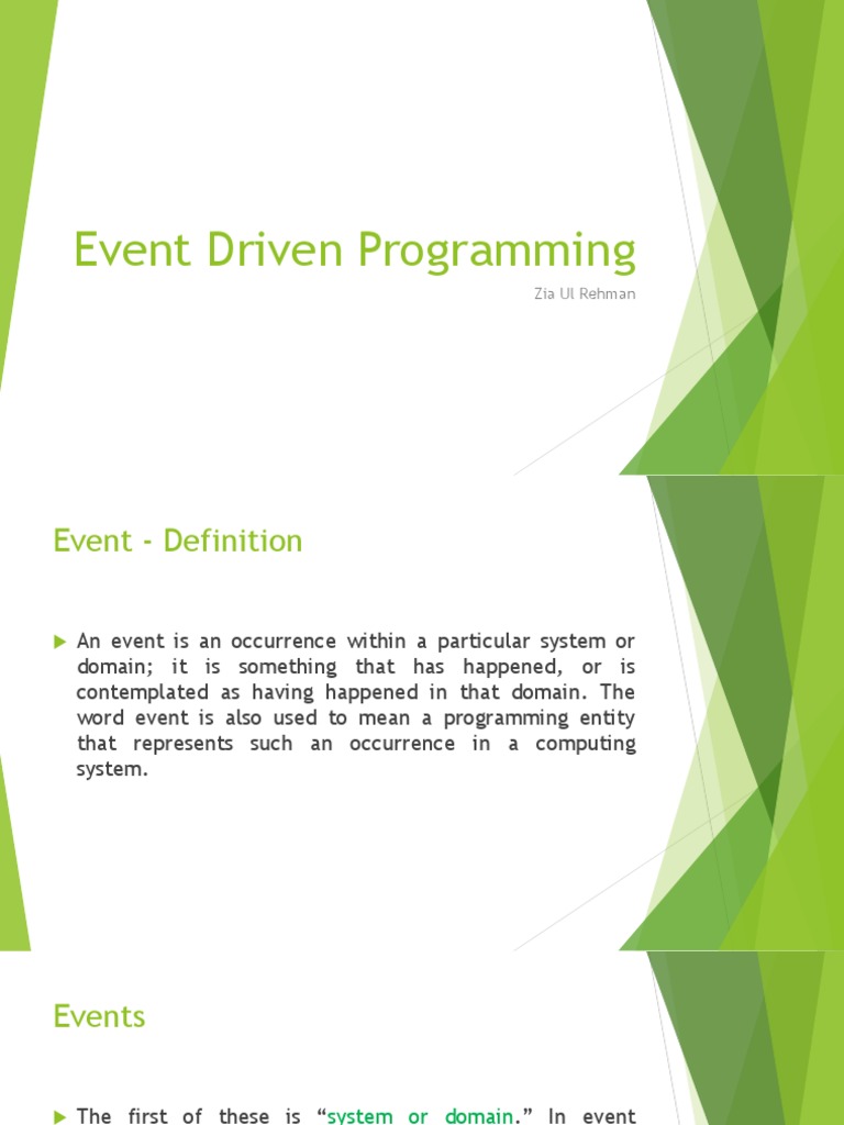 Event Driven Programming Visual Programming | PDF | Button (Computing ...