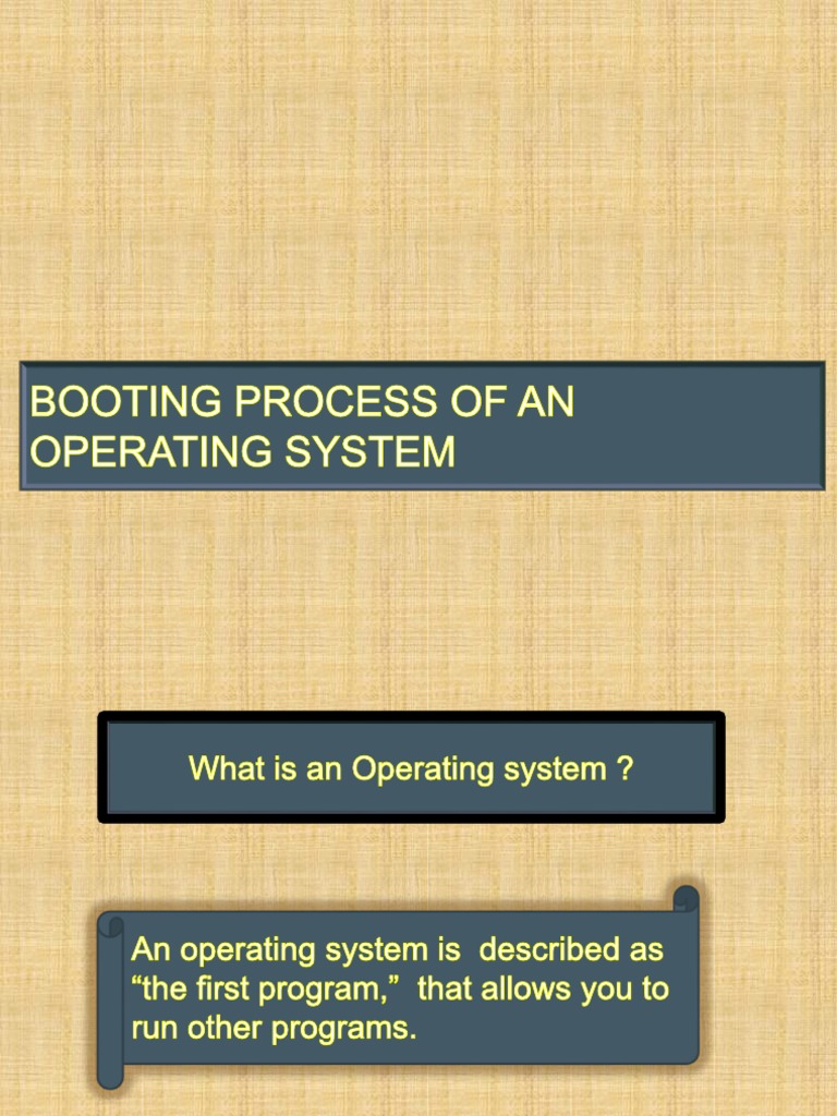 Booting Process of An Operating System | PDF | Booting | Bios