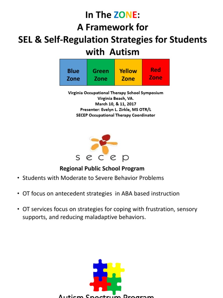 Zirkle - HANDOUT in The ZONE - Framework For Self-Regulation With ...