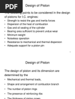 Piston Design and Materials Overview | PDF | Piston | Mechanical ...