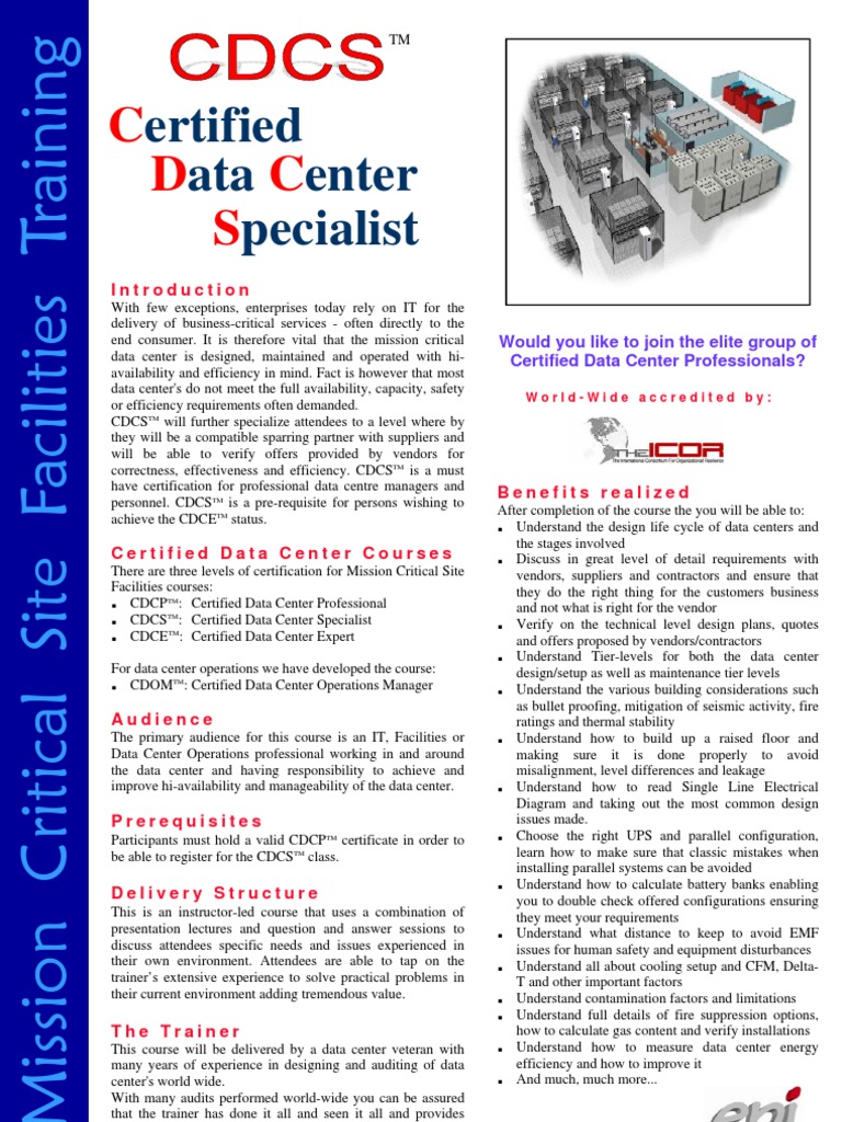 Cdcs - Course v1 3 | PDF | Data Center | Test (Assessment)