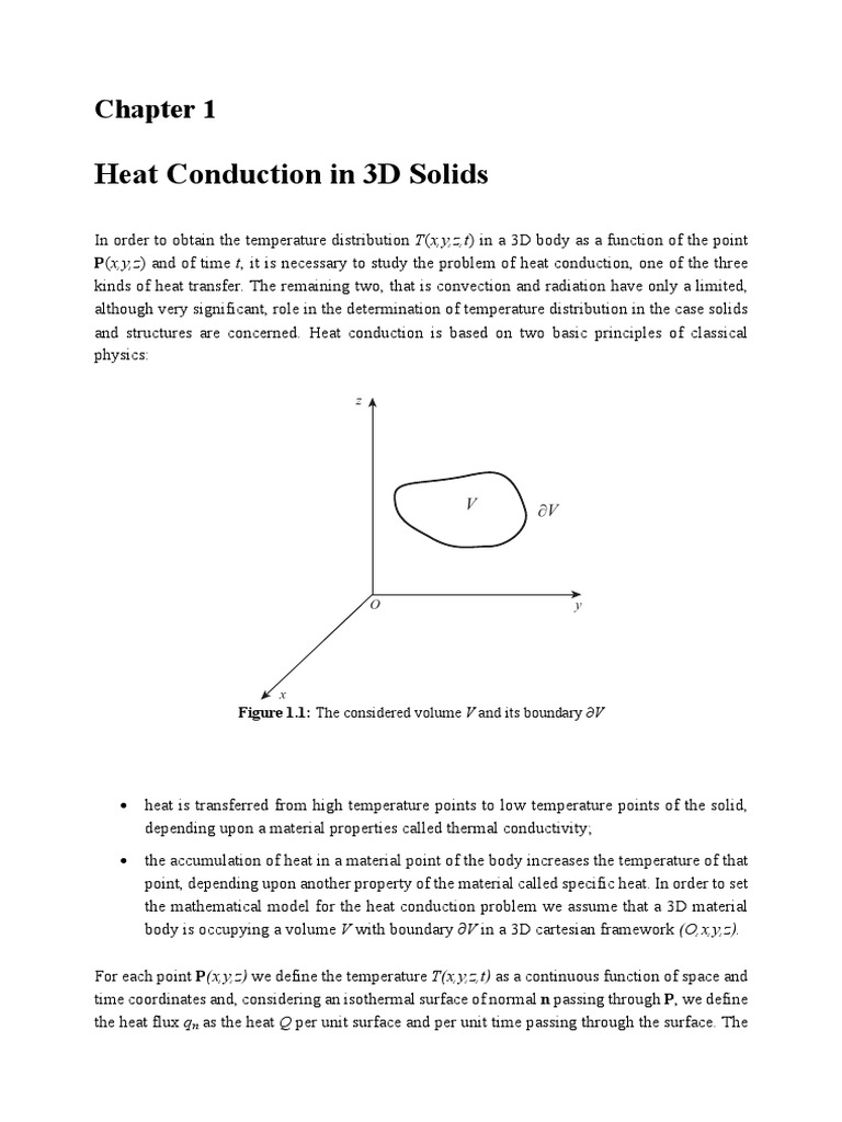 Cap - 1 - Heat Conduction in 3D Solids PDF | Download Free PDF | Heat ...