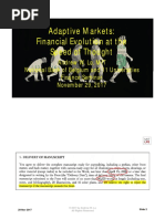 Adaptive Markets - Andrew Lo | PDF | Asset Allocation | Risk