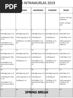 Timetable - Grade 8 | PDF
