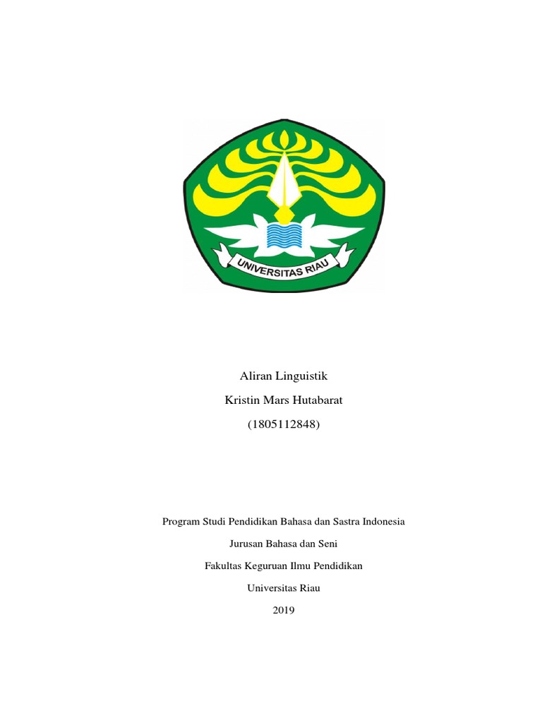 Aliran Linguistik 12 | PDF | Seni & Disiplin Bahasa | Kajian Bahasa Asing