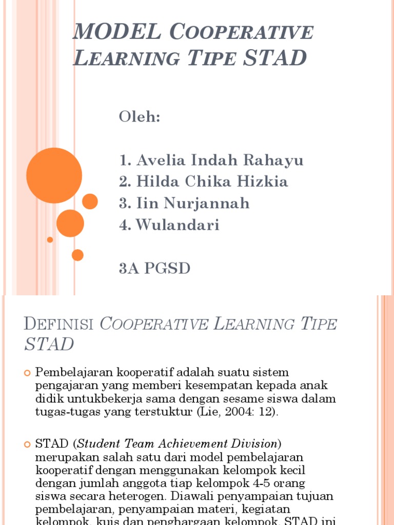 Model STAD | PDF | Karier & Perkembangan