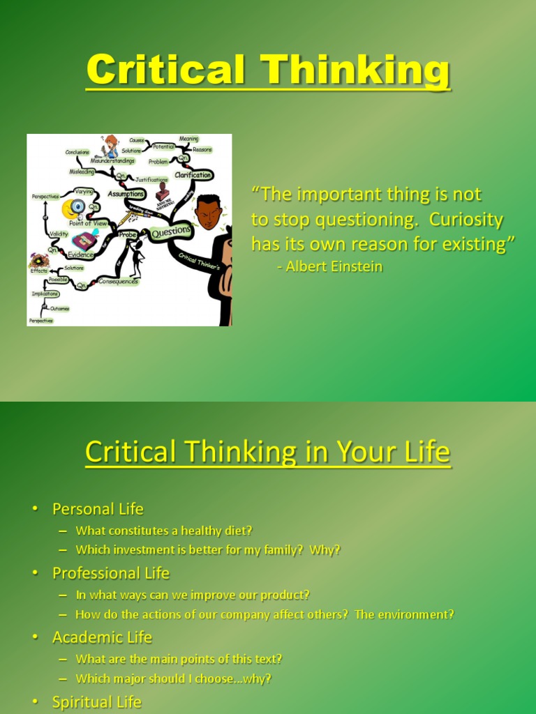 Critical Thiking | PDF | Critical Thinking | Thought