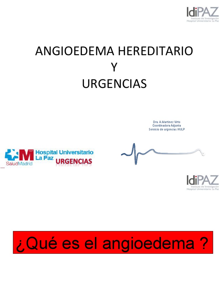 Angioedema PDF | PDF | Alergia | Epidemiología