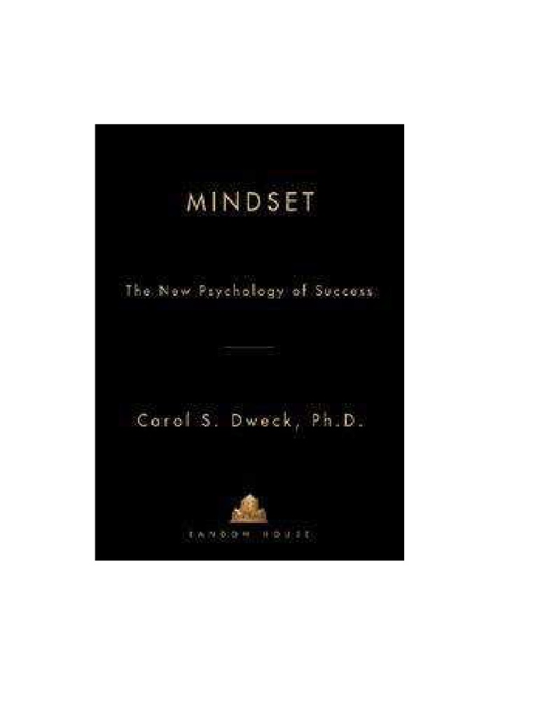 Mindset - The New Psychology of Success PDF | PDF | Mindset ...
