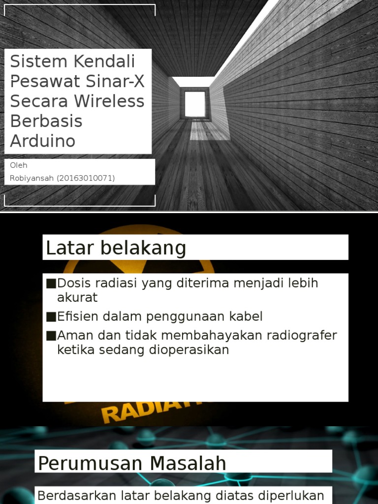 Sistem Kendali Pesawat Sinar-X Secara Wireless Berbasis Arduino | PDF