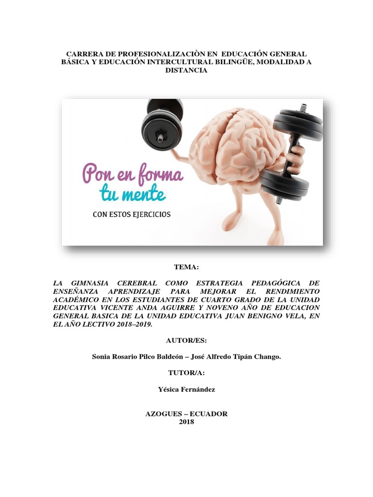 Proyecto Valido | PDF | Cerebro | Aprendizaje