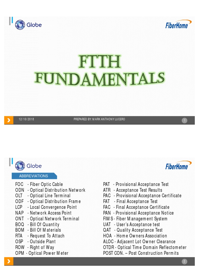 Fhe NGG Training PP T 20181204 | PDF | Attenuation | Optical Fiber