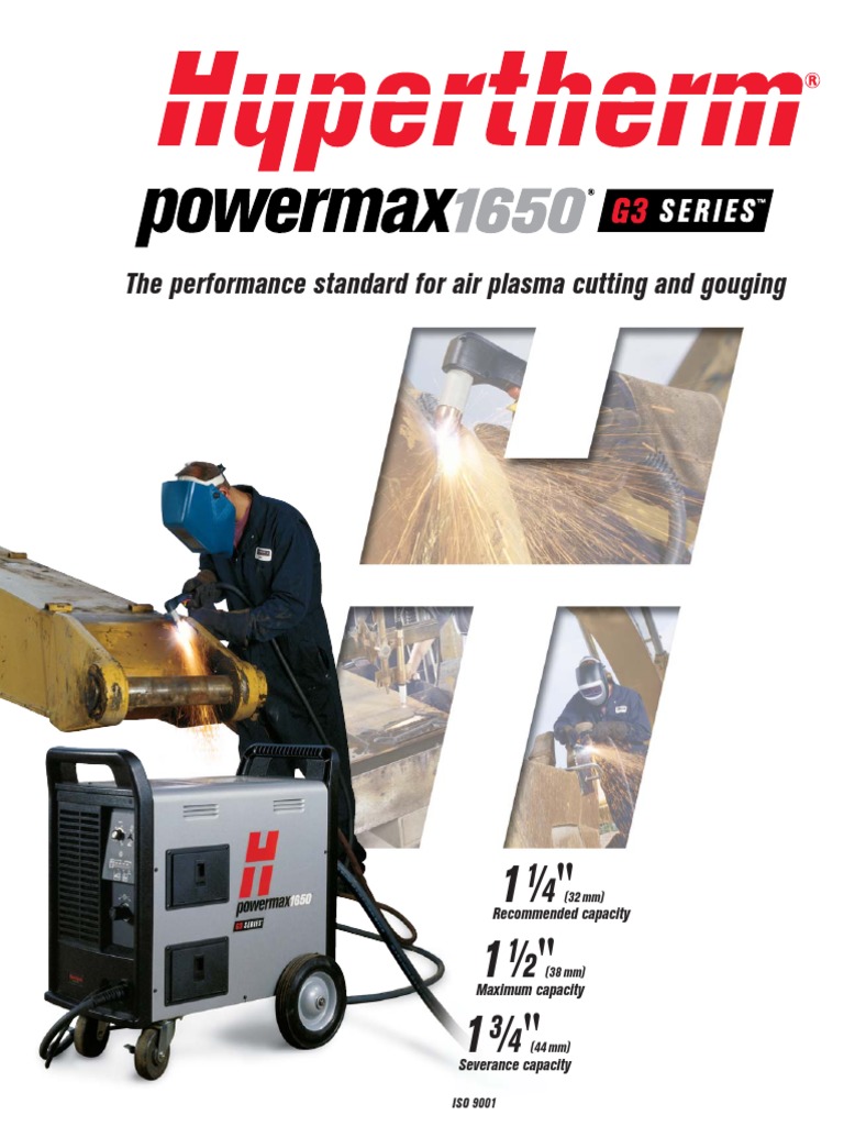 Powermax 1650 Spec Sheet PDF | Download Free PDF | Electric Arc | Power ...