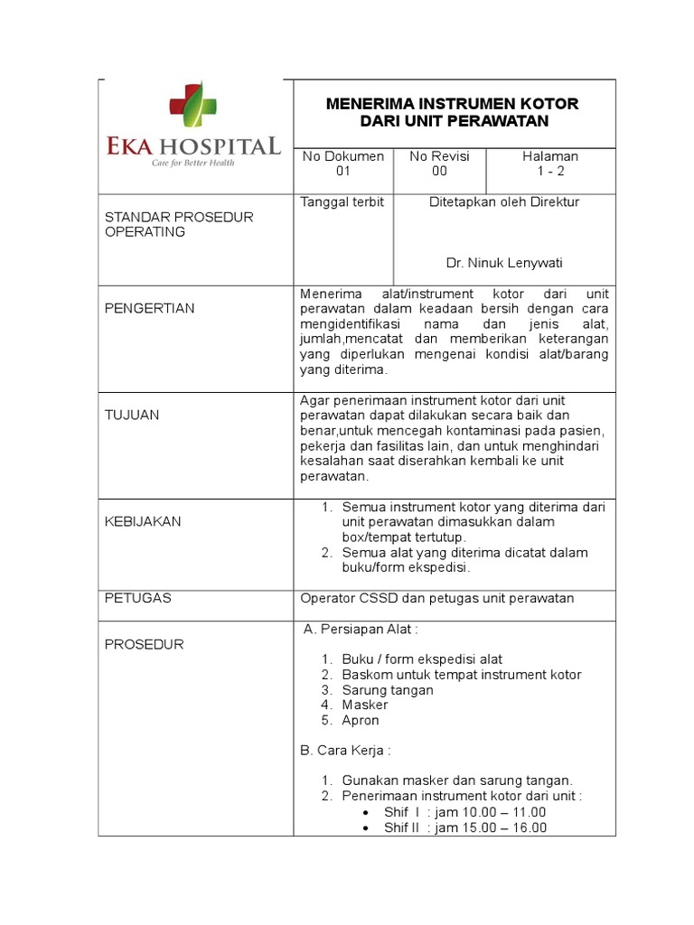 Alur Dan Spo CSSD | PDF