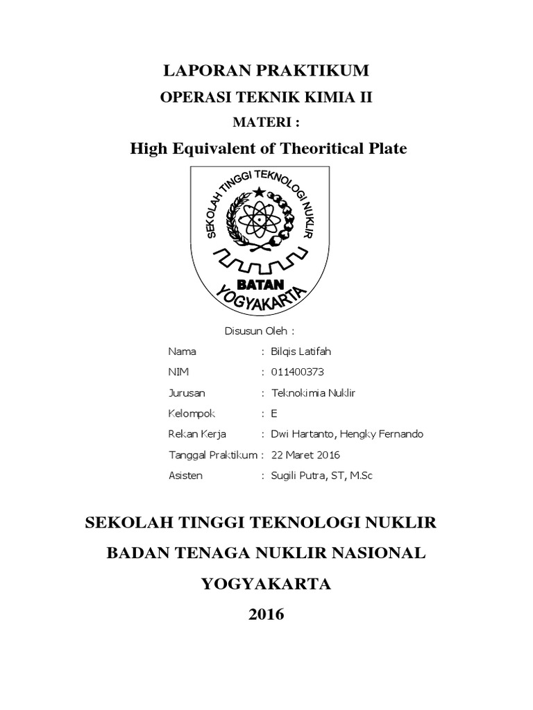 HETP dalam Distilasi Teknik Kimia | PDF