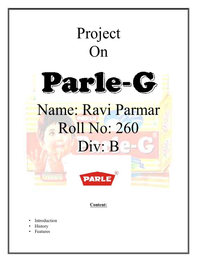 Parle-G Biscuit Factory Project Overview | PDF | Marketing | Business ...