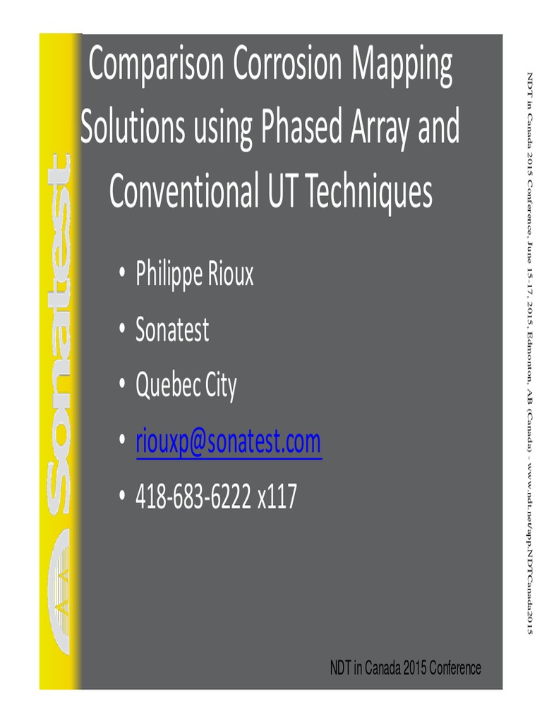 Wheel Probe Demo 1 NDT 2015 Canada | PDF | Comma Separated Values ...