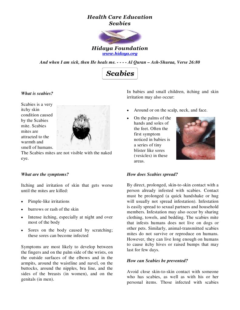 Scabies | PDF | Medical Specialties | Diseases And Disorders