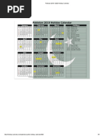 Pakistan Public Holidays 2026 Calendar | PDF