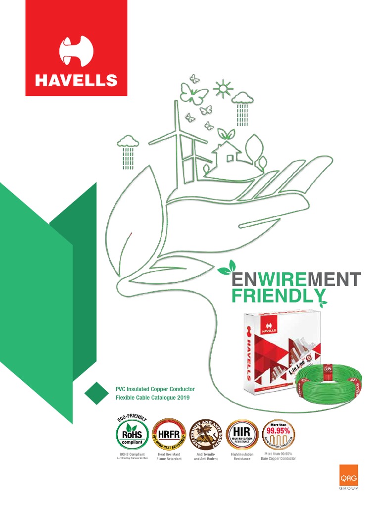 Catalogue Havells Consumer Cable | PDF | Electrical Wiring | Electrical ...