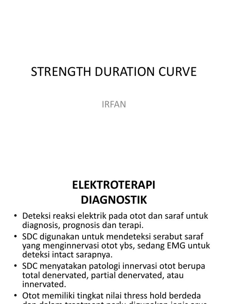 Strength Duration Curve | PDF