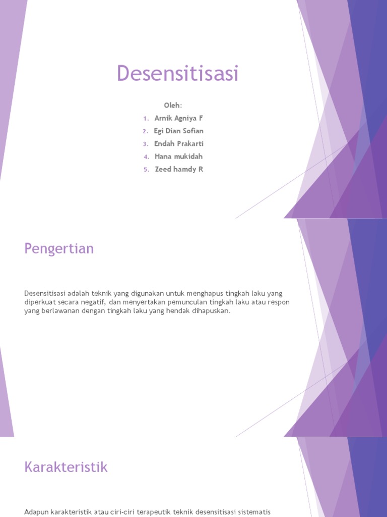 Teknik Desensitisasi Sistematis | PDF
