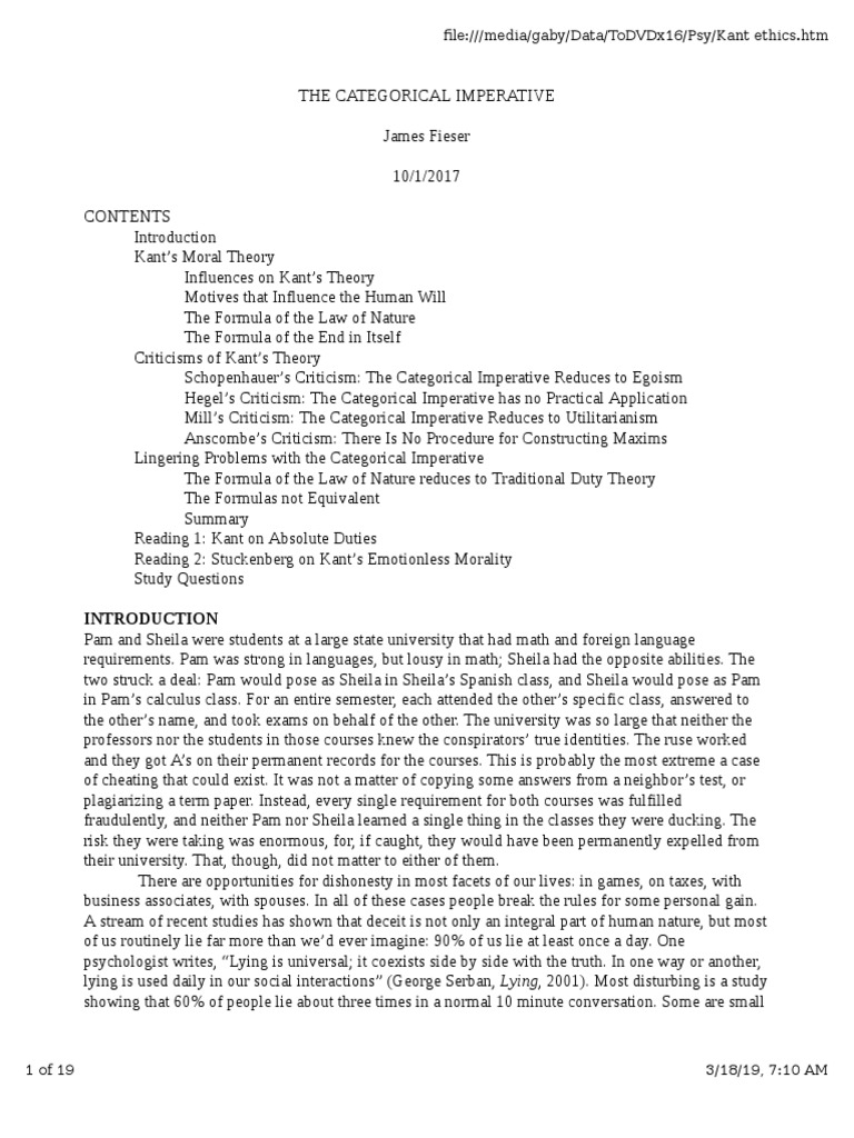 Kant Ethics Pdf Immanuel Kant John Stuart Mill