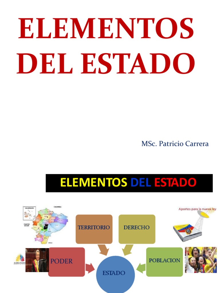 5 - Elementos Estado | PDF | Separación de poderes | Estado (política)