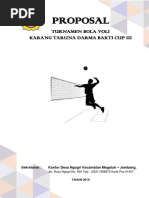 PROPOSAL Permohonan Bantuan Peralatan Bolla Volly | PDF